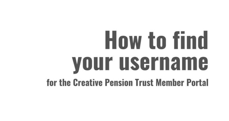 Tracing a Creative Pension Trust account | Members | Creative Pension Trust