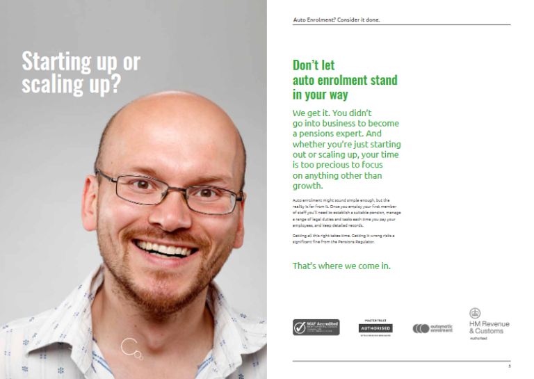 Creative Auto Enrolment Pension | For New & Small Businesses | Creative